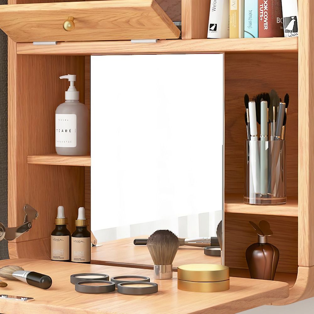 Hernest | Modern 22.8" Wall Mount Makeup Vanity With Mirror & Drawers ...