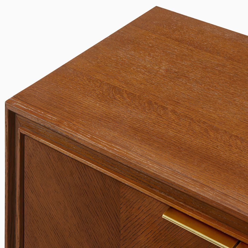 Thursen 72 inch Chevron TV Stand with Storage & Adjustable Shelves ...