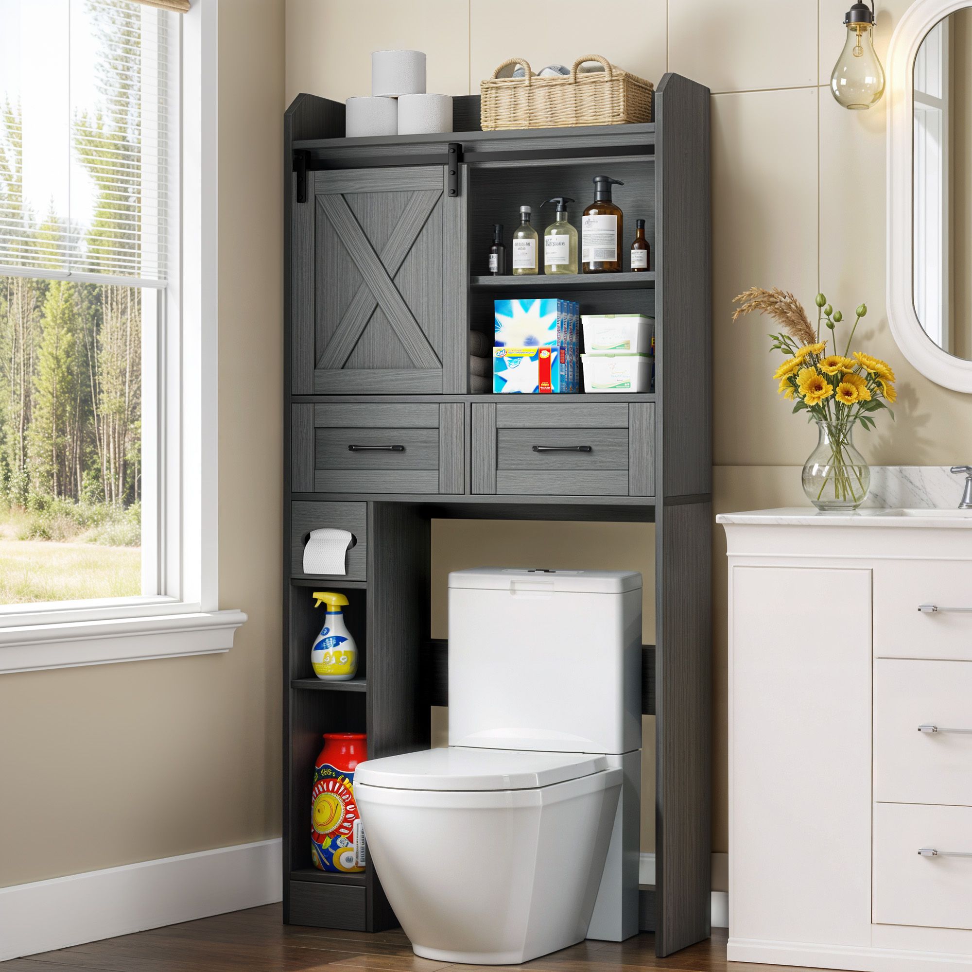 Behind Toilet Cabinet 16 Clever Over The Toilet Storage Ideas | Robern