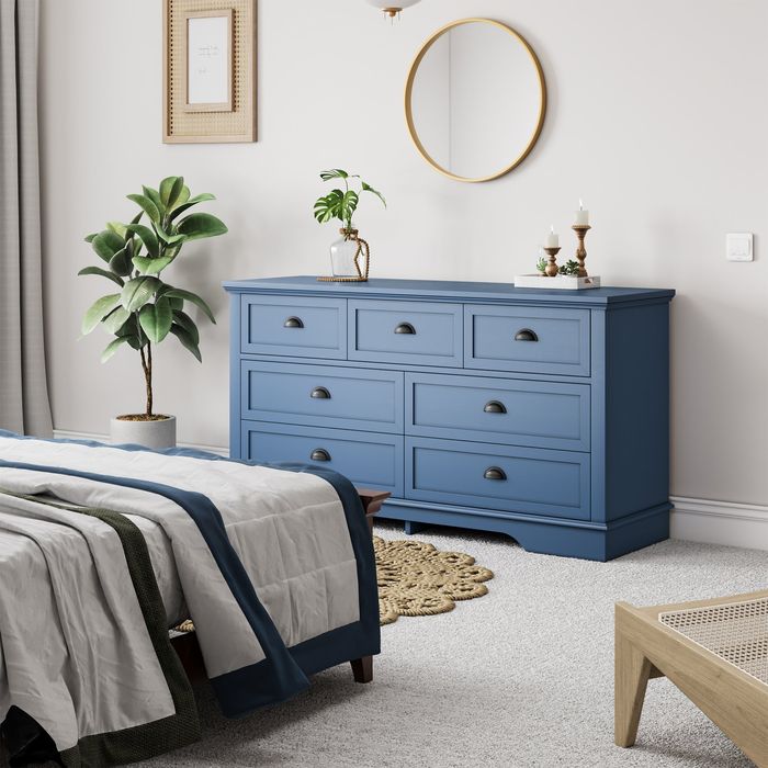 Navy Blue Bedroom Dresser