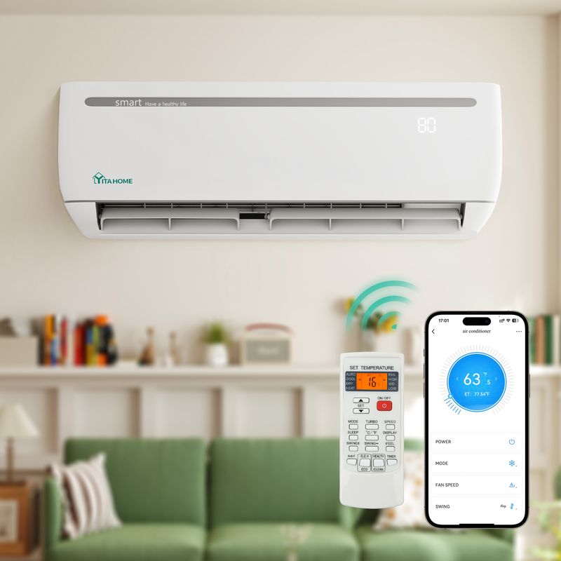 Yitahome | 18.5 SEER2 2 Ton Ductless Mini Split Air Conditioner with ...