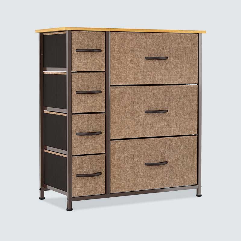 Yitahome | 7 Drawer Storage Tower Organizer Tower Brown