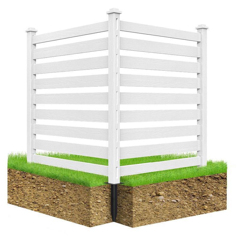 Yitahome | 2 Panels 37 Inch X 41 Inch Hips Outdoor Louver Privacy Fence ...