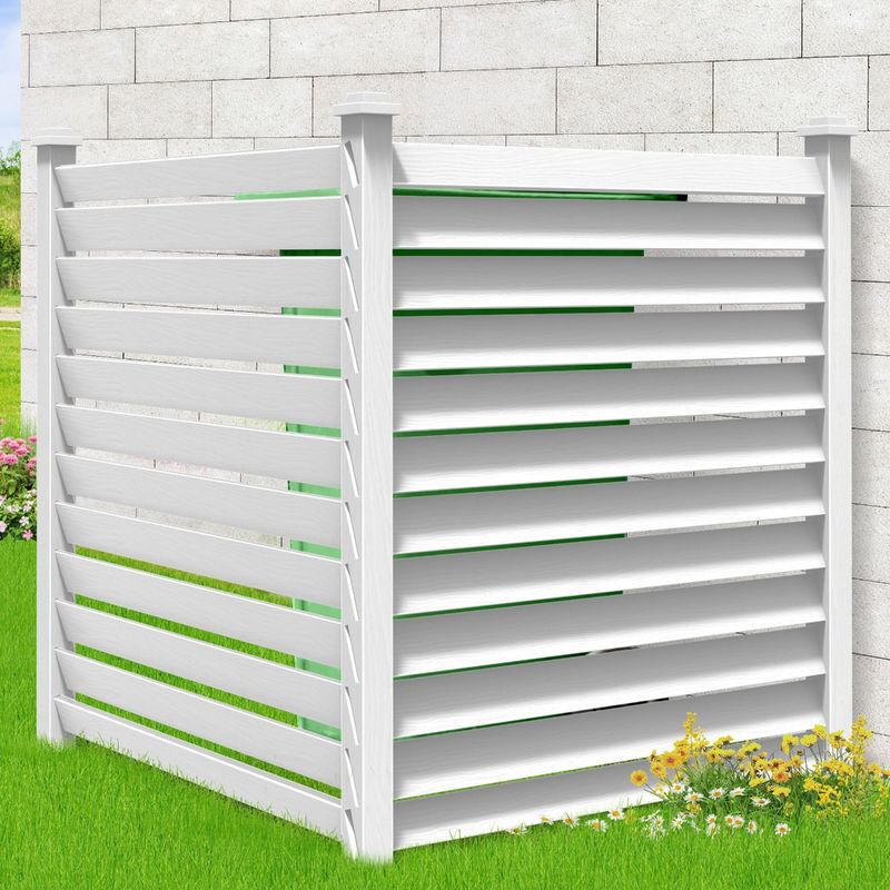 Yitahome | 2 Panels 37 Inch X 41 Inch Hips Outdoor Louver Privacy Fence ...