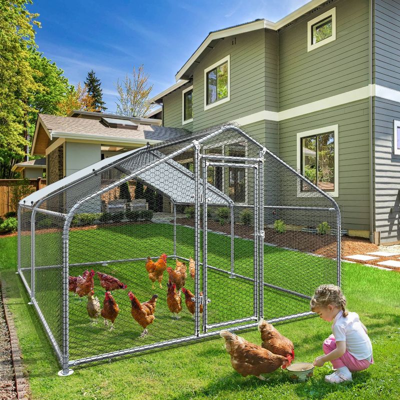 Yitahome | Large Metal Chicken Coop Walk-in Poultry Coop