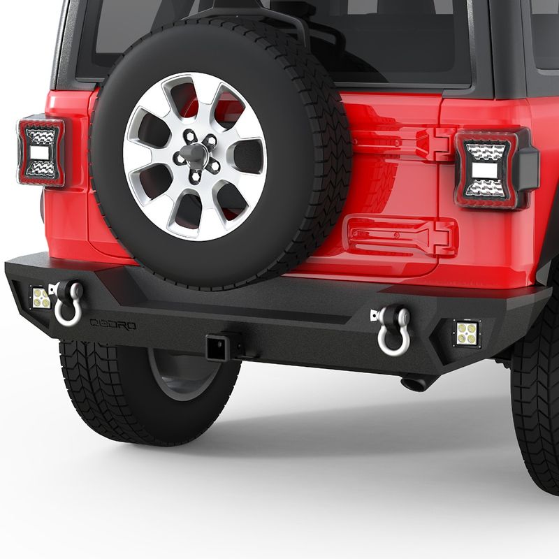 OEDRO Rear Bumper for 2007-2018 Jeep Wrangler JK Unlimited, Rock ...