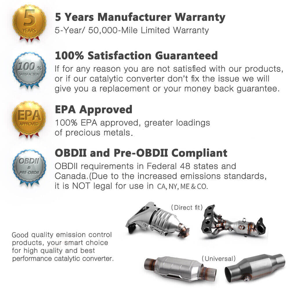 YITAMOTOR Catalytic Converter For 2009 2013 Chevy Silverado 1500 Avalanche 2009 2014 Suburban 1500 Tahoe 2009 2014 GMC Yukon 2010 2013 Sierra 1500 Cadillac Escalade EPA Compliant