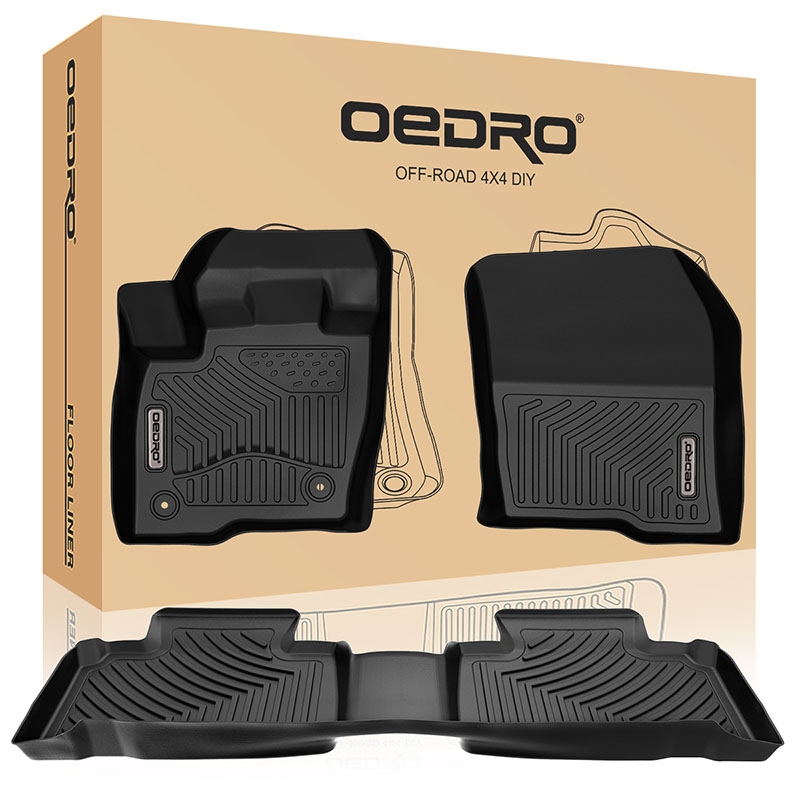 OEDRO Front 2nd Seat Floor Mats for 2015 2024 Ford Edge